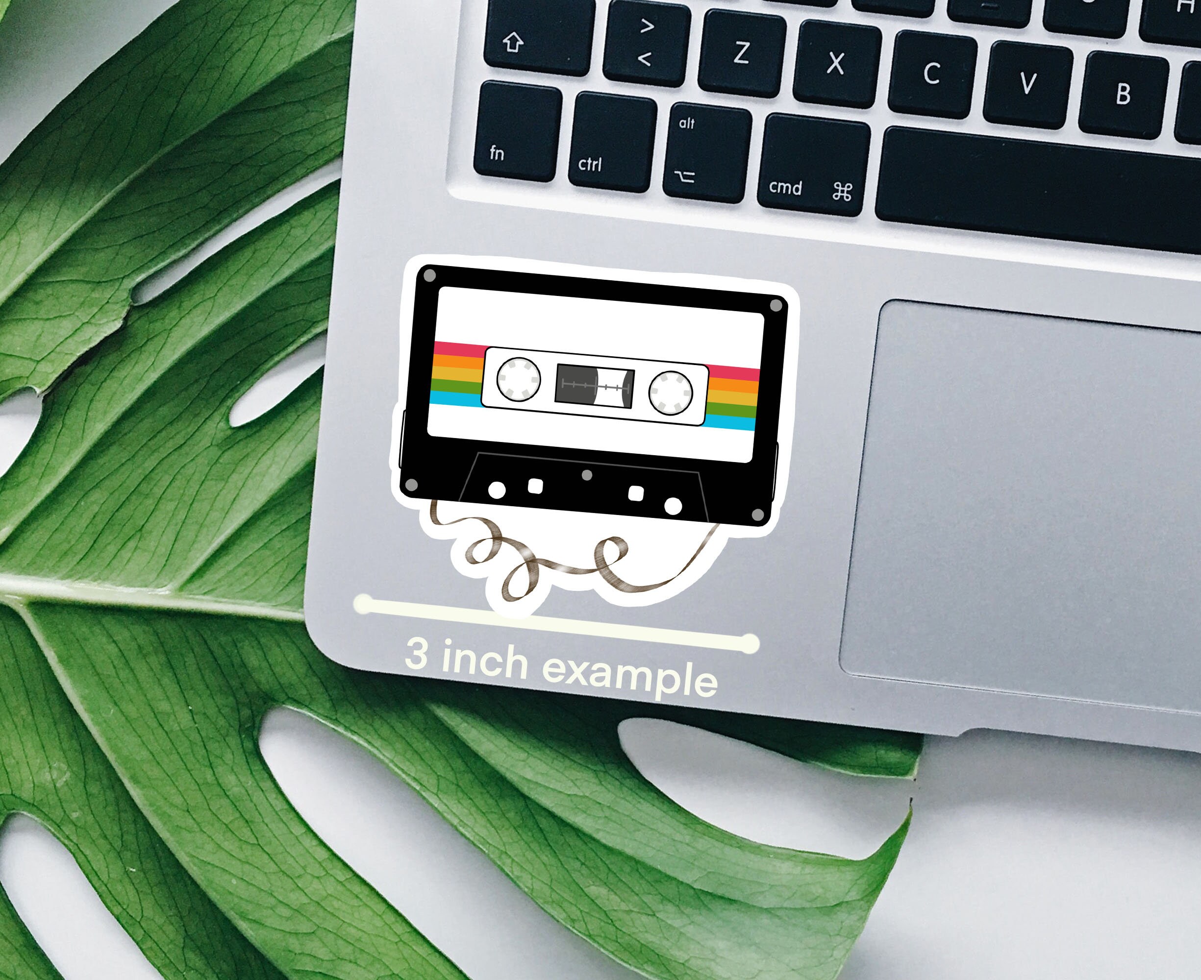 Cassette Tape Sticker Cassette Sticker 80s Decal Laptop - Etsy
