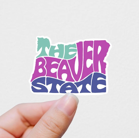 Oregon State Outline Sticker Waterproof State Sticker Travel | Etsy