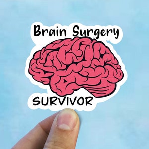 Brain Surgery Survivor Vinyl Sticker, Sunflower Sticker, , Laptop ...