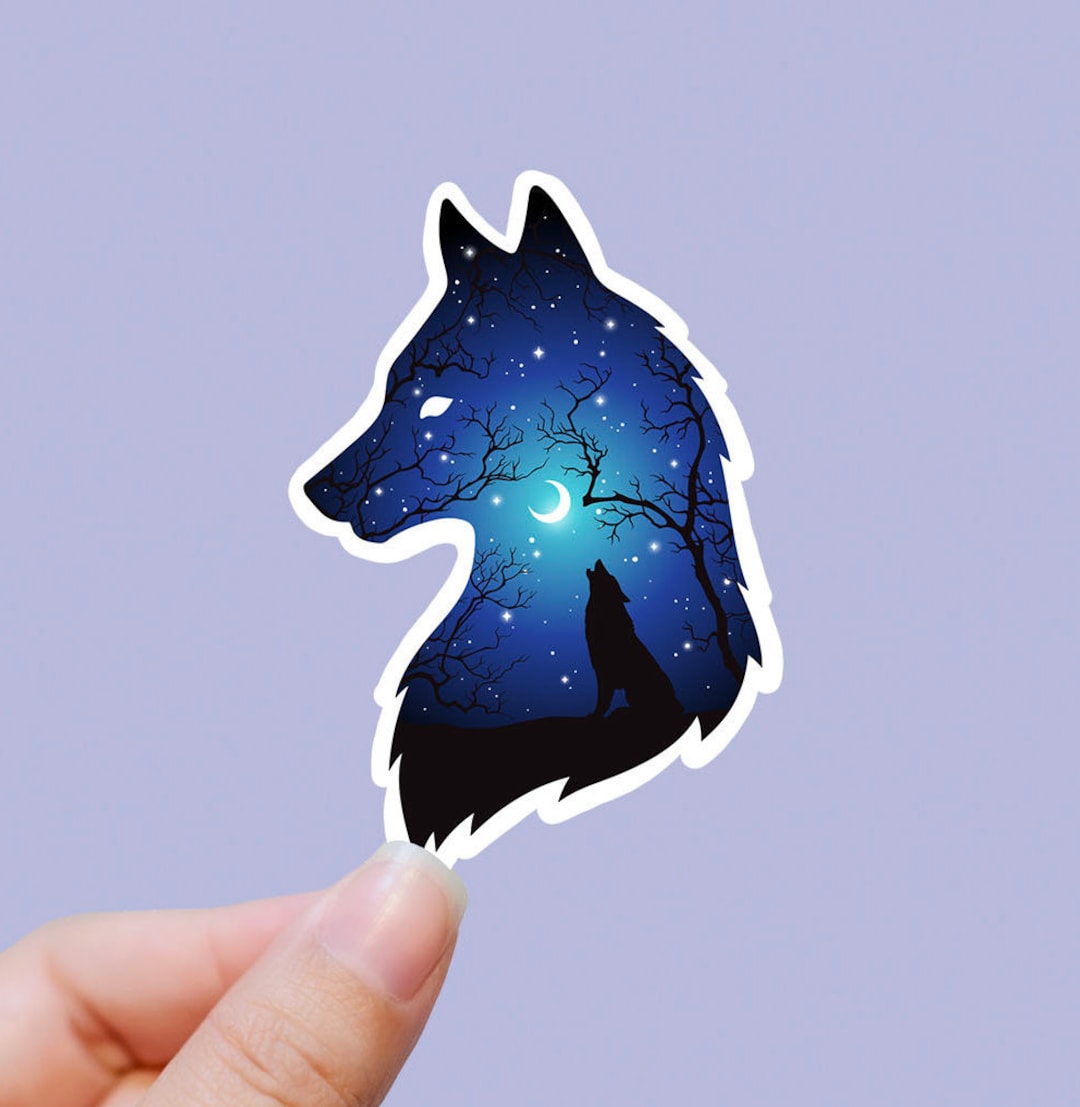 He is Wolf Vinyl Sticker, Wolf Sticker, Best Friend Gift, Laptop ...