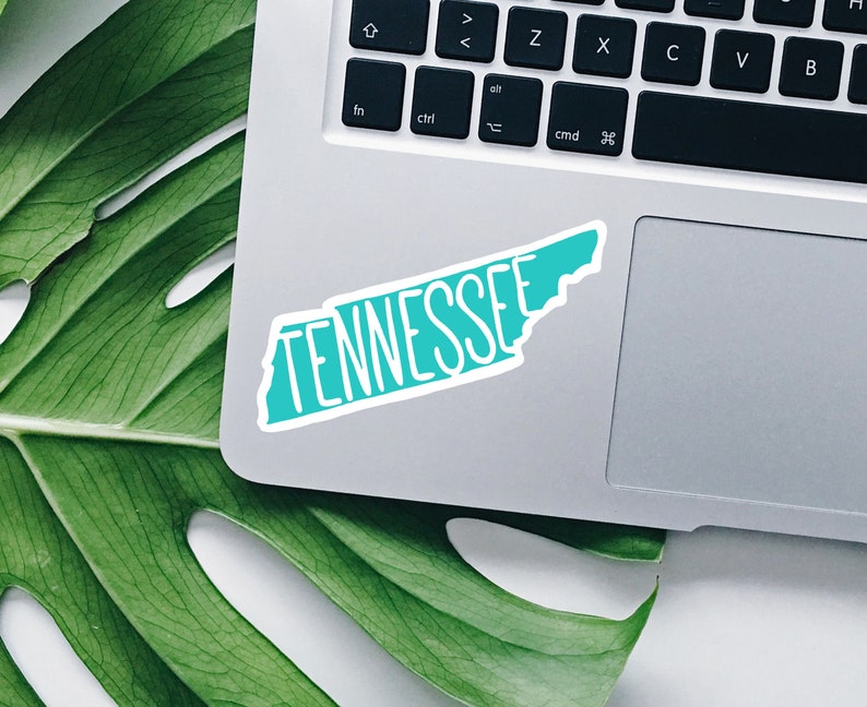 Minimal Tennessee State Vinyl Sticker, Custom Stickers, Tennessee ...