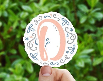 Old English Letter D Initial Vinyl Decal Sticker Diploma Font - Etsy