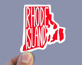 Rhode Island RI State Outline Vinyl Decal Sticker - Etsy