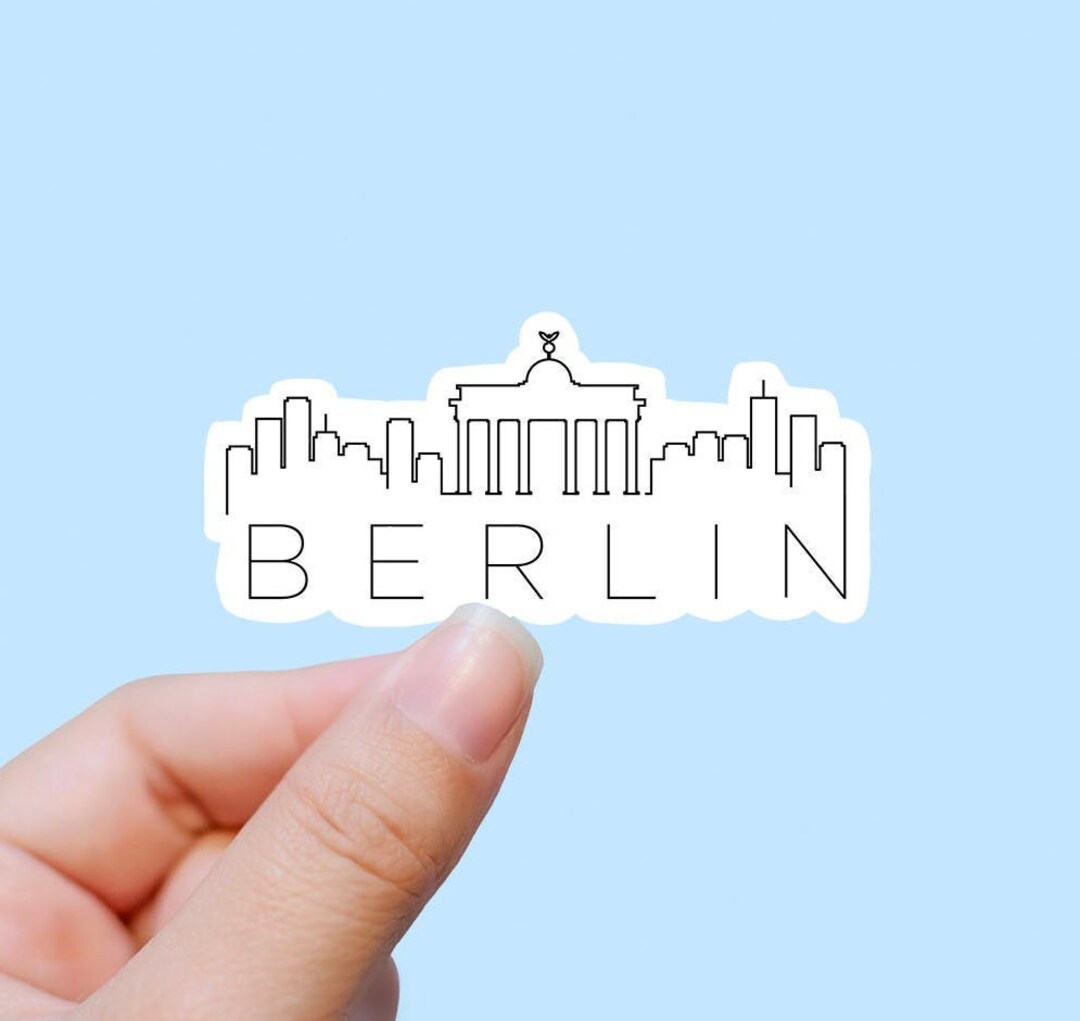 Berlin Skyline Vinyl Sticker, Germany Sticker, Best Friend Gift ...
