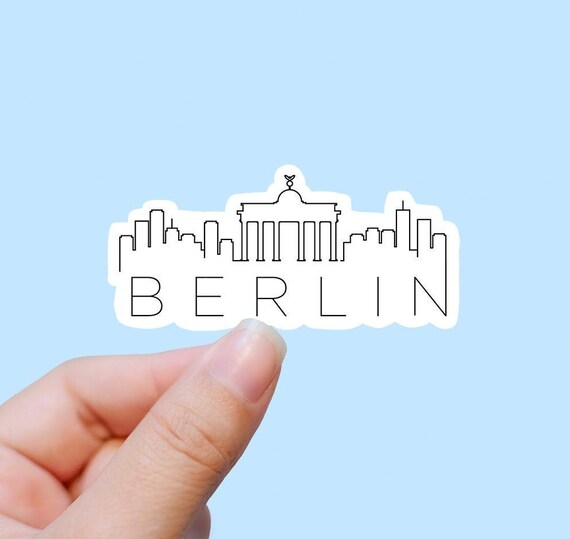 Berlin Skyline Vinyl Sticker Germany Sticker Best Friend | Etsy
