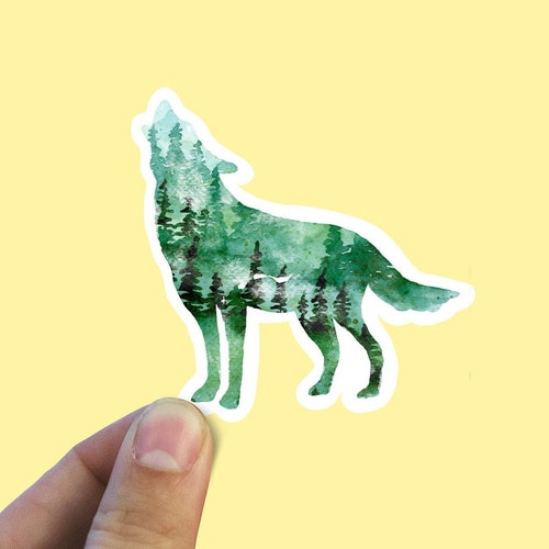 Wolf Sticker - Etsy