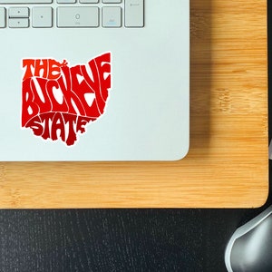 State Outline of Ohio Sticker, Ohio, Waterproof State Sticker, Travel ...