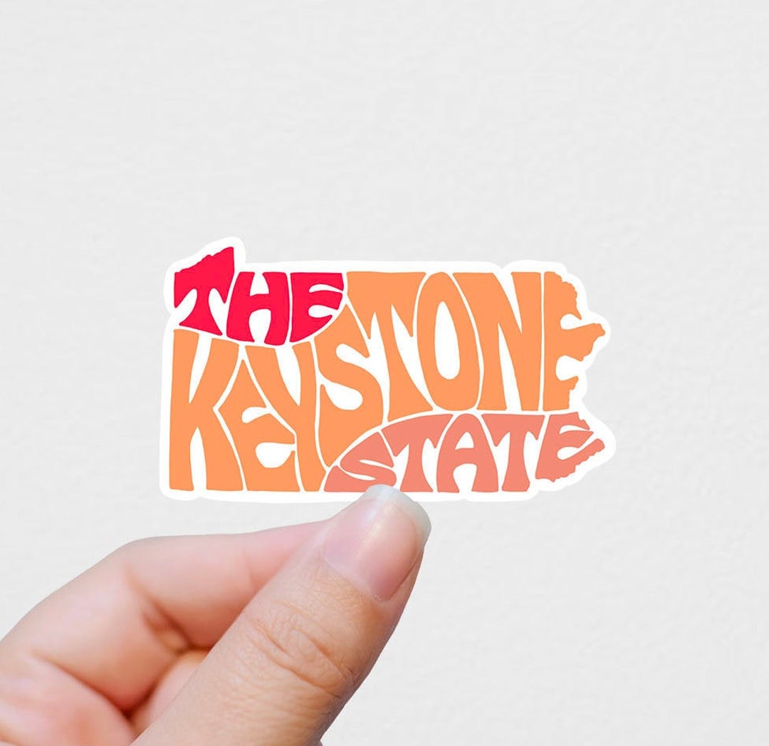 Pennsylvania State Outline Sticker Waterproof State Sticker - Etsy