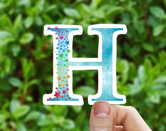Old English Letter H Initial Vinyl Decal Sticker Diploma Font - Etsy