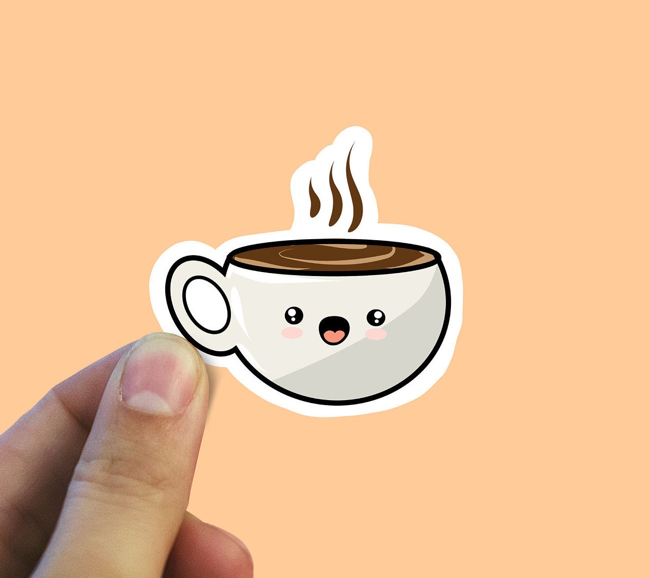 Cute Little Coffee Vinyl Sticker Coffee Stickers Laptop - Etsy
