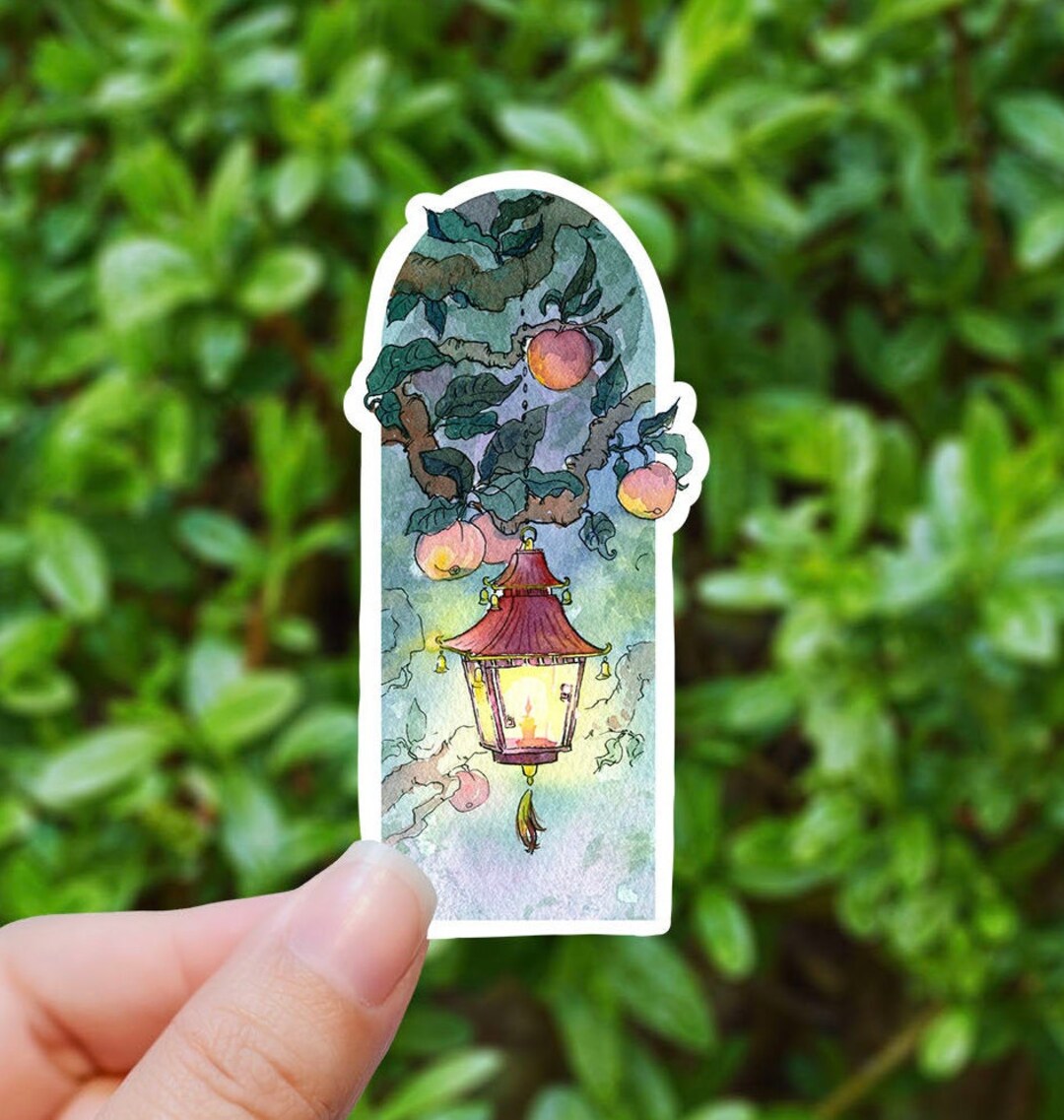 Summer Lantern Scene Vinyl Sticker, Chinese Lantern, Best Friend Gift ...