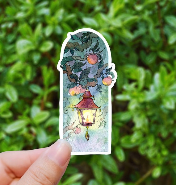 Summer Lantern Scene Vinyl Sticker Chinese Lantern Best - Etsy