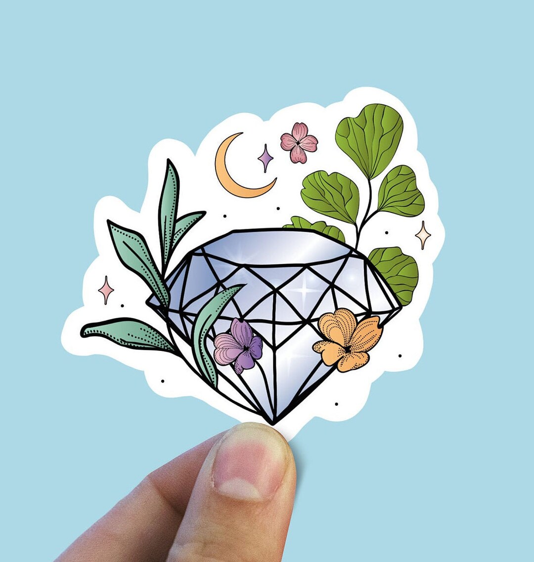 April Birth Stone Diamond Vinyl Sticker Birth Stone Diamond - Etsy