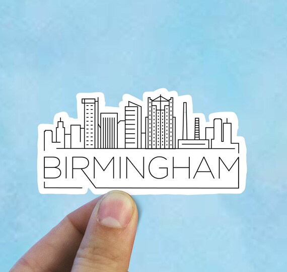 Birmingham Skyline Vinyl Sticker Alabamabest Friend Gift | Etsy