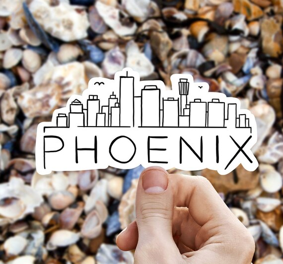 Phoenix Skyline Vinyl Sticker Nevadabest Friend Gift - Etsy