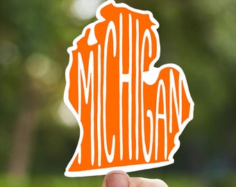 Michigan MI State Outline Vinyl Decal Sticker - Etsy