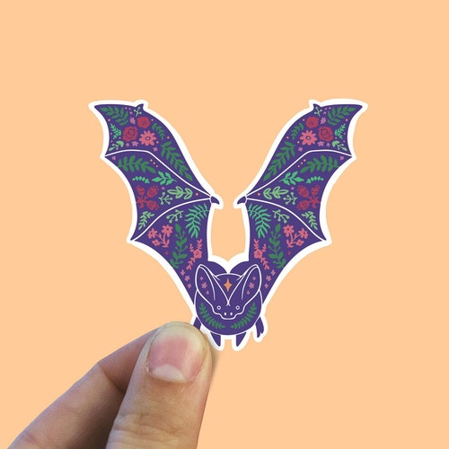 Little Bat Vinyl Sticker - Etsy