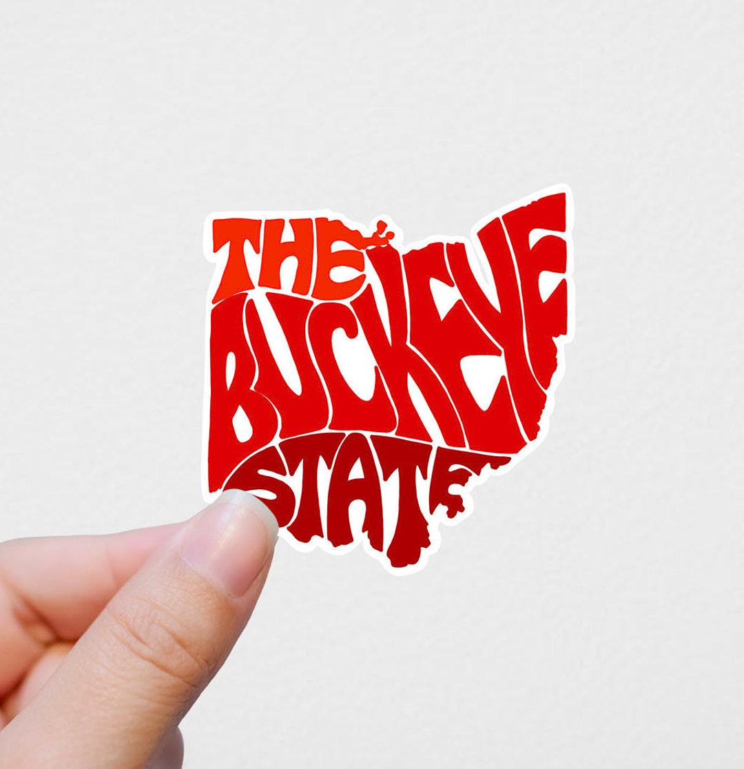State Outline of Ohio Sticker, Ohio, Waterproof State Sticker, Travel ...