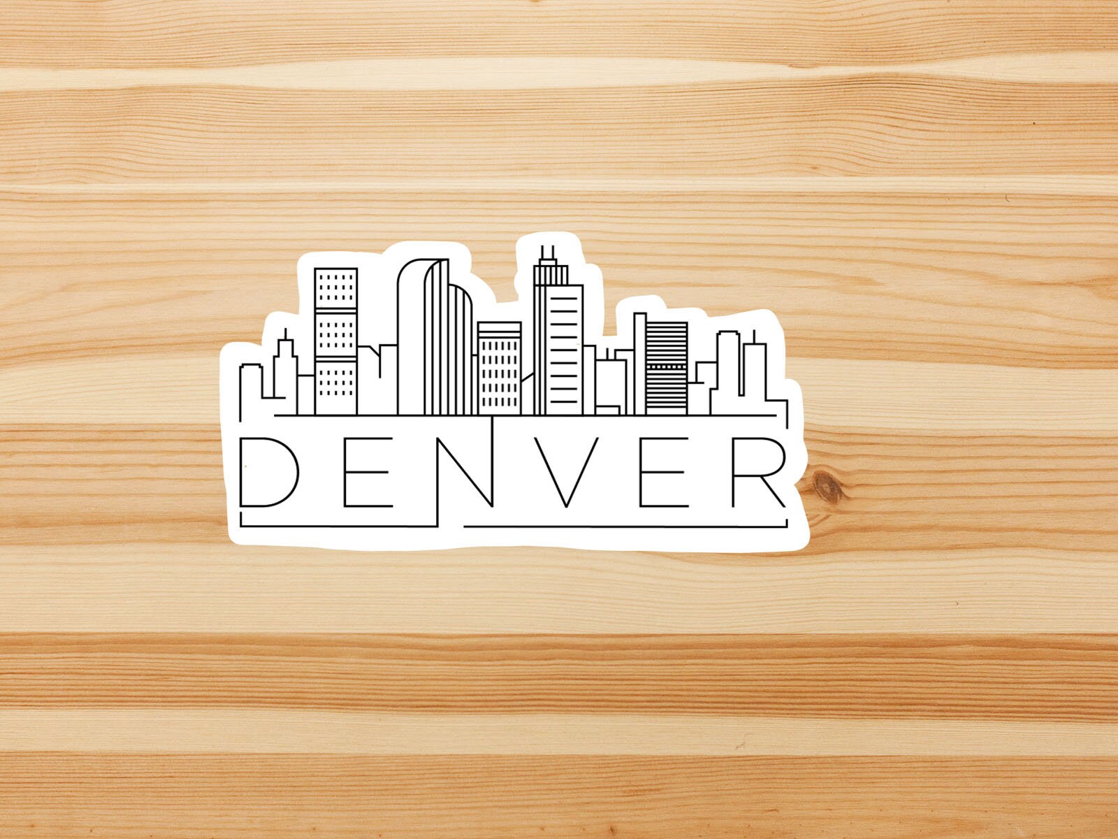 Denver Skyline Vinyl Sticker Coloradobest Friend Gift - Etsy