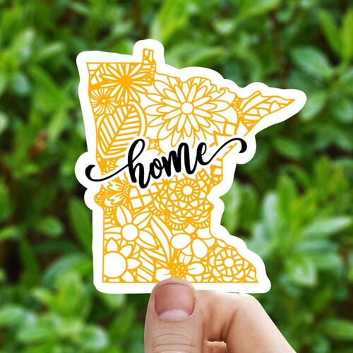 Minnesota Sticker State Sticker - Etsy