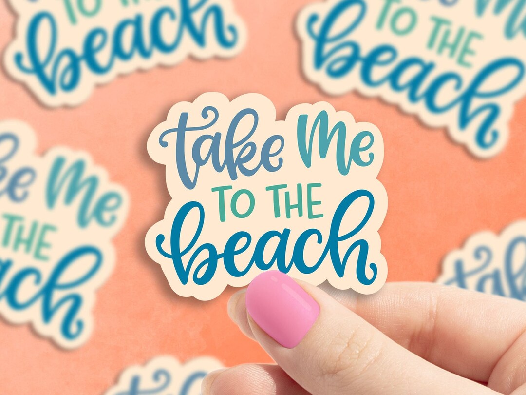 Take Me to the Beach Vinyl Sticker, Beach Sticker, Best Friend Gift ...