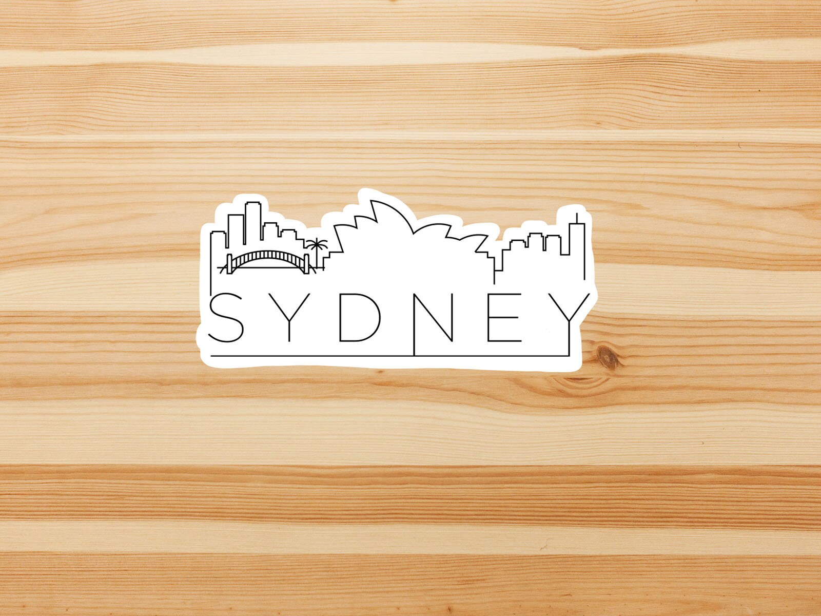 Sydney Skyline Vinyl Sticker Australiabest Friend Gift | Etsy