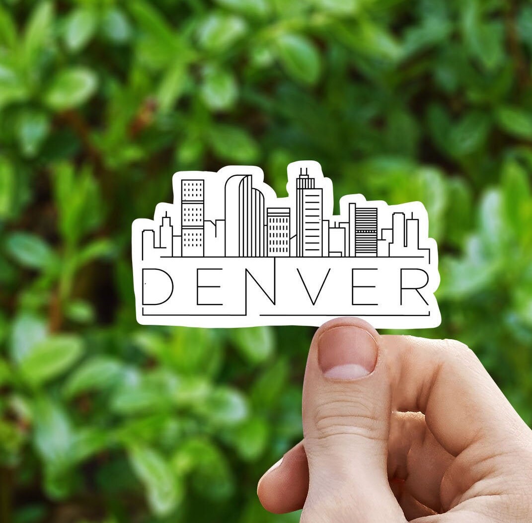Denver Skyline Vinyl Sticker Coloradobest Friend Gift - Etsy