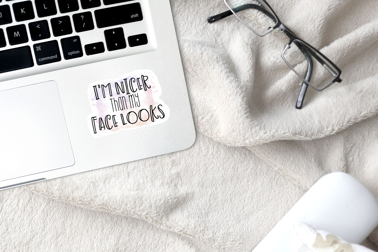 Im Nicer Than My Face Looks Sticker Rbf Sticker Fun Saying - Etsy