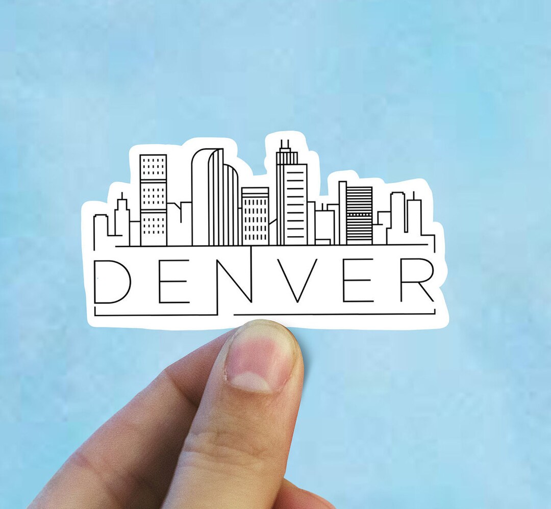 Denver Skyline Vinyl Sticker, Colorado,best Friend Gift, Birthday Gift ...