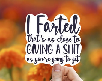 I Farted Sticker - Etsy