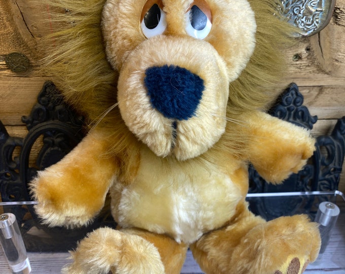 1983 Vintage 12” Dakin Fun Farm Lion Plush Stuffed Animal Toy Brown Tan ...