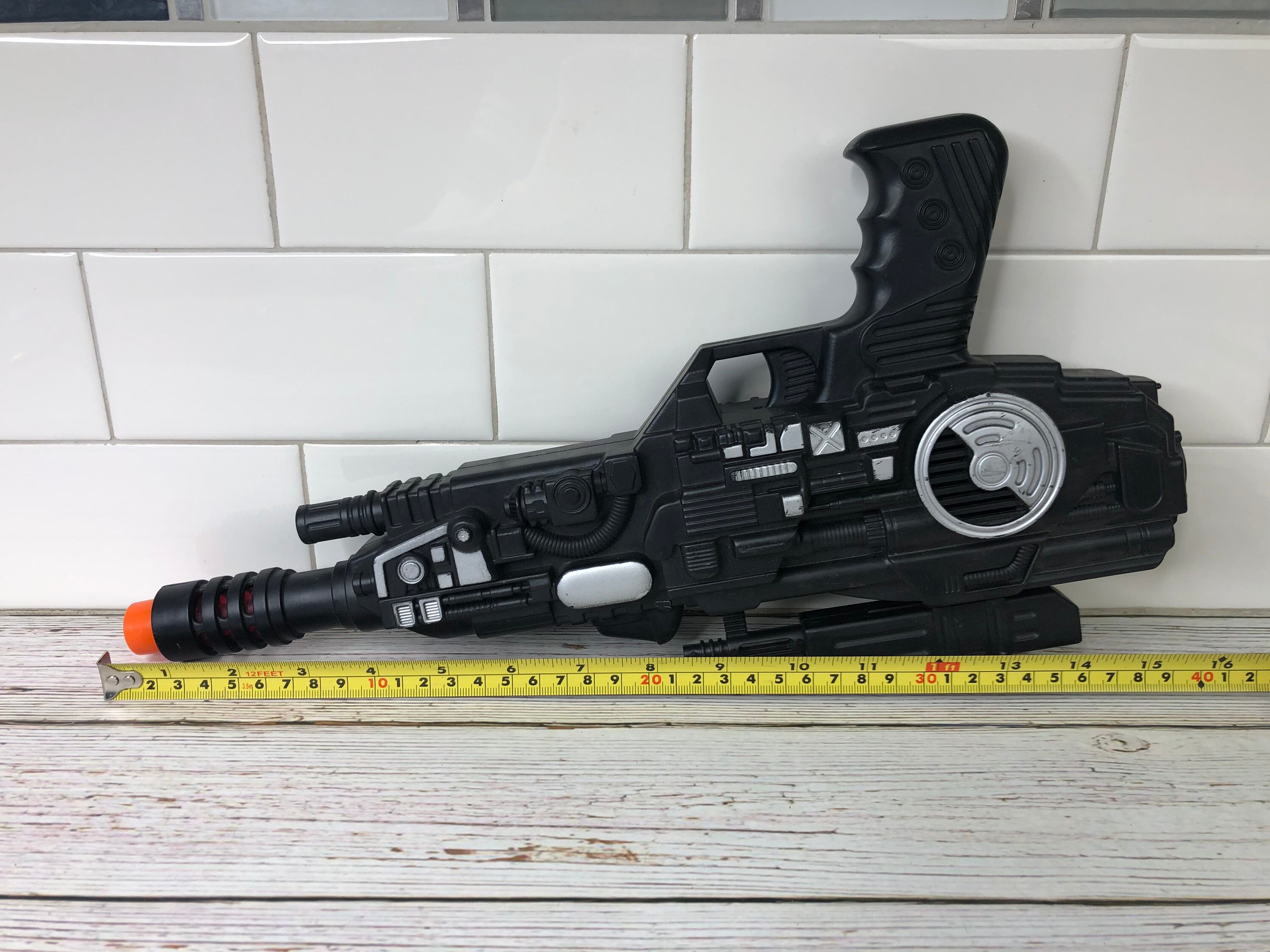 Vintage Toy Gun Space Gun Cosplay Prep Black Silver Toy - Etsy