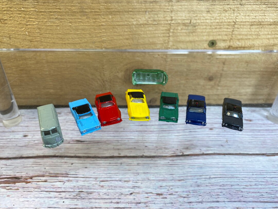 7 Bachmann N Scale Cars Plus 1 Shell VW Volkswagen Bus ~ 7020 ...