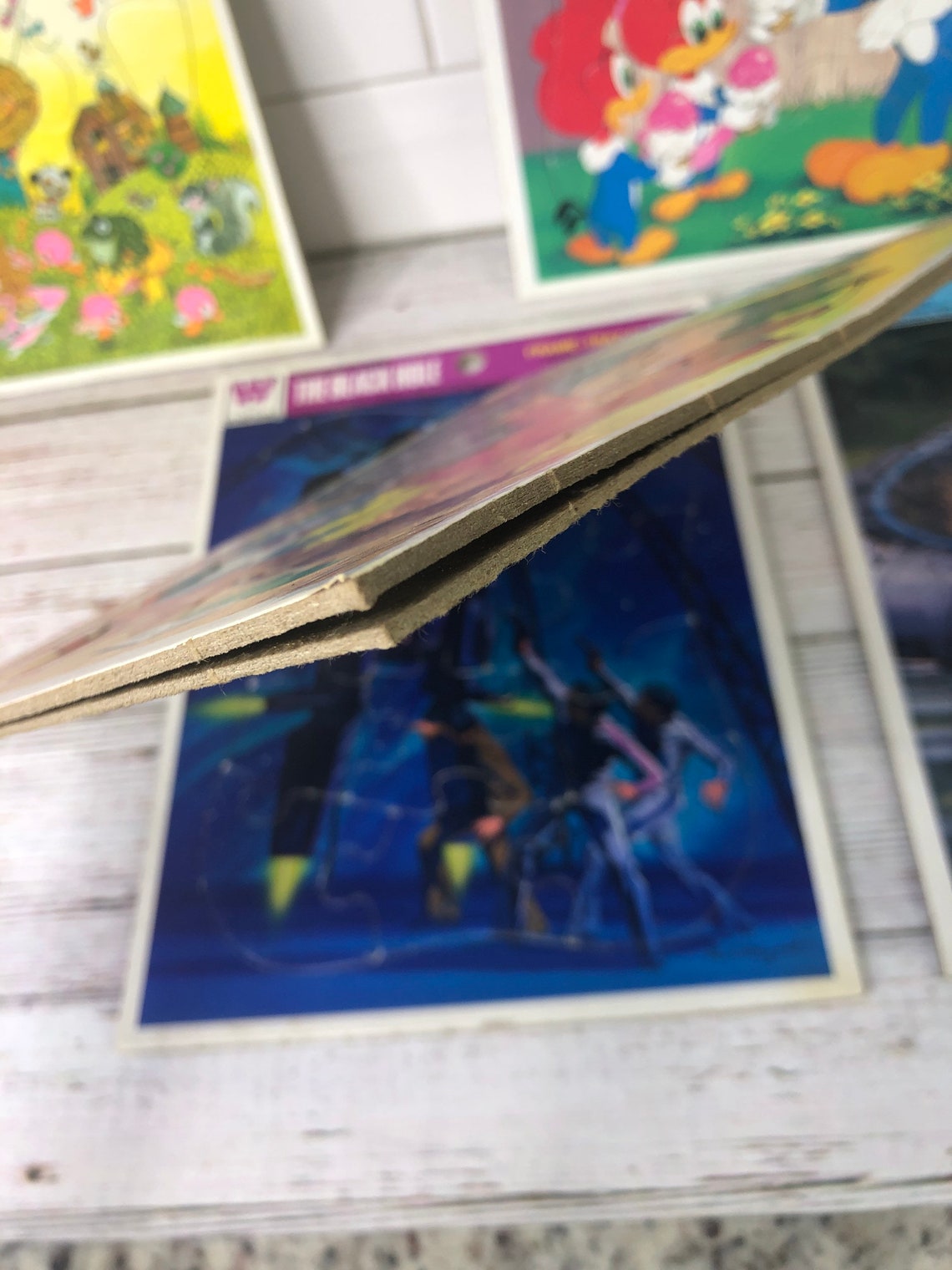 Set of 5 Frame Tray Puzzles 70s and 80s Banji Wood - Etsy