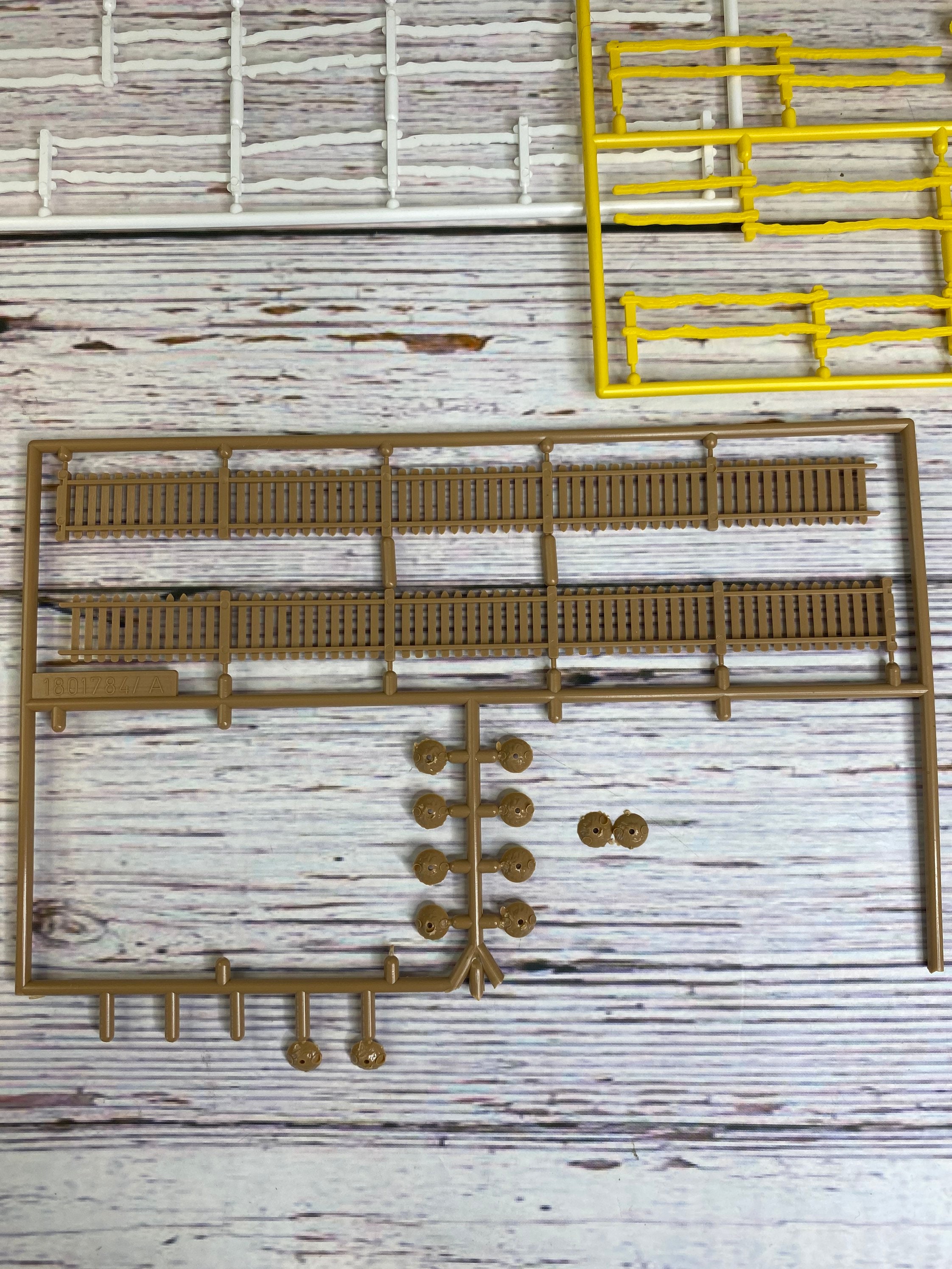 HO scale fence Brown fence yellow fence white fence | Etsy
