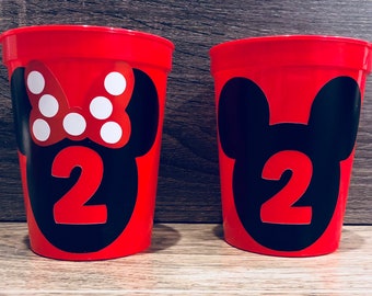 Mickey mouse cups | Etsy