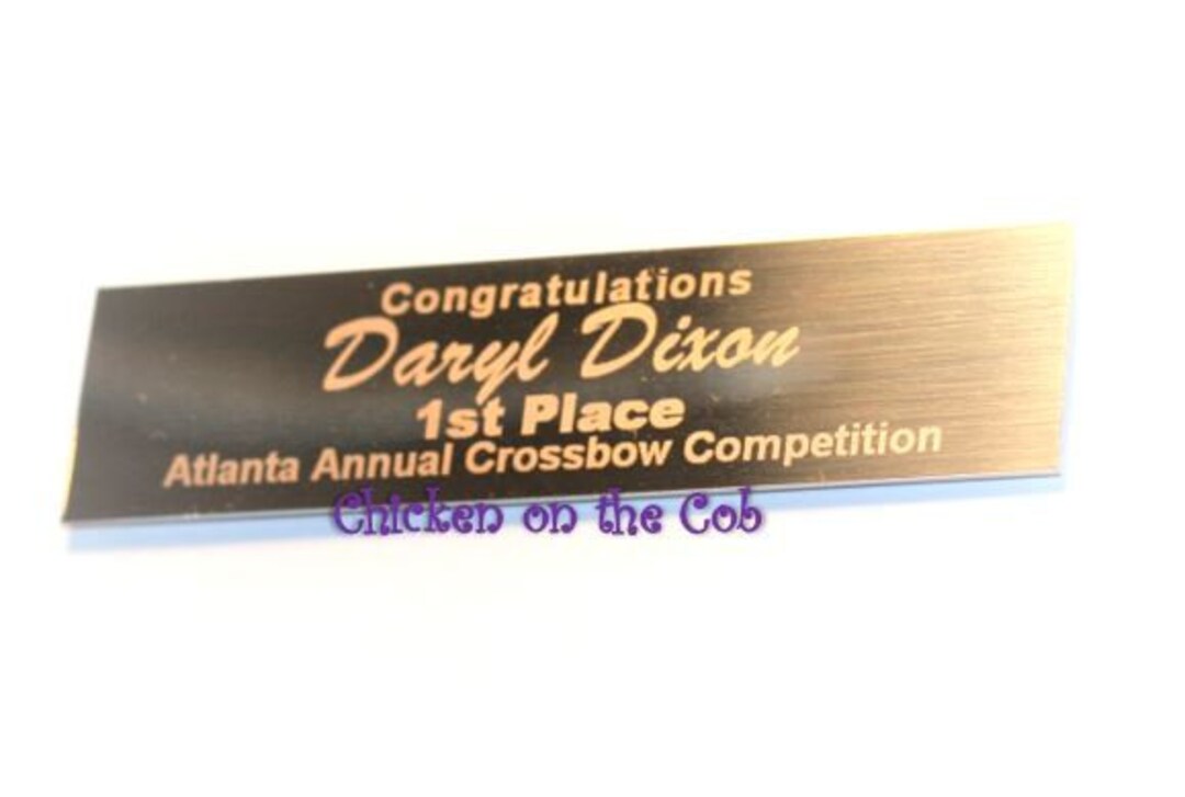 Custom Engraved Self-adhesive Gold Plate/label - Etsy