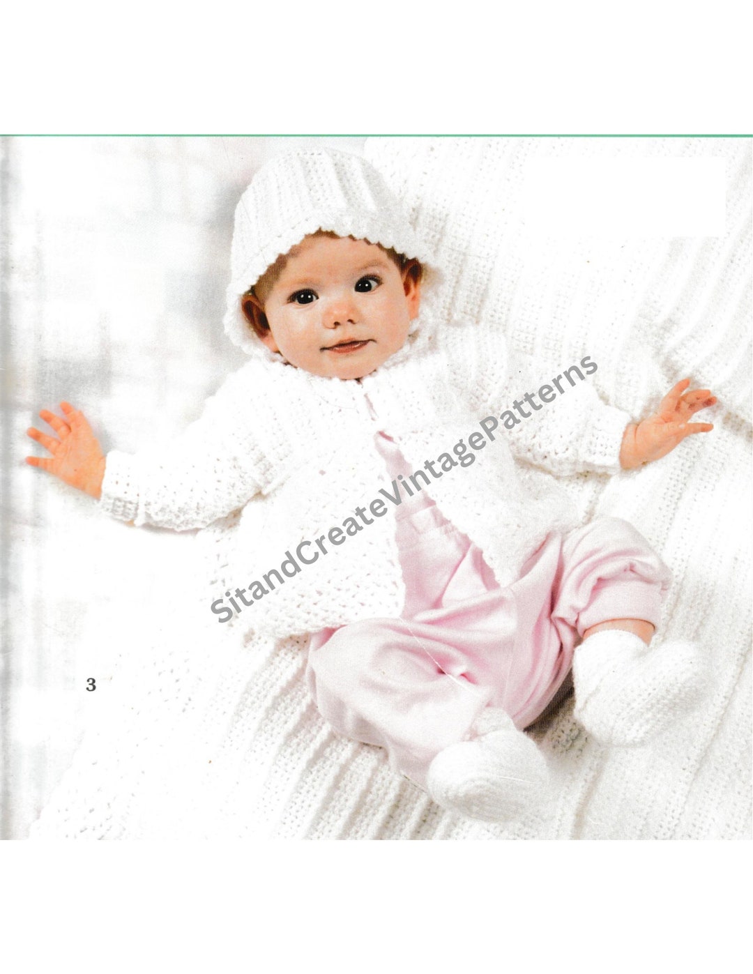 Vintage Crochet White/ Christening Layette Set - Etsy