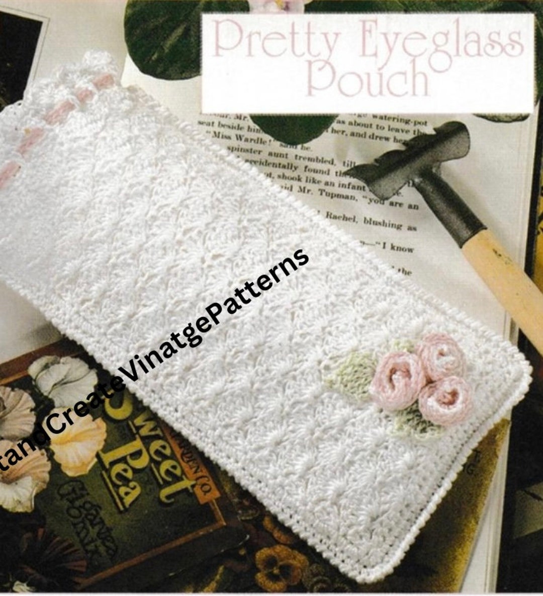 Vintage Crochet Lace Eyeglass Case - Etsy