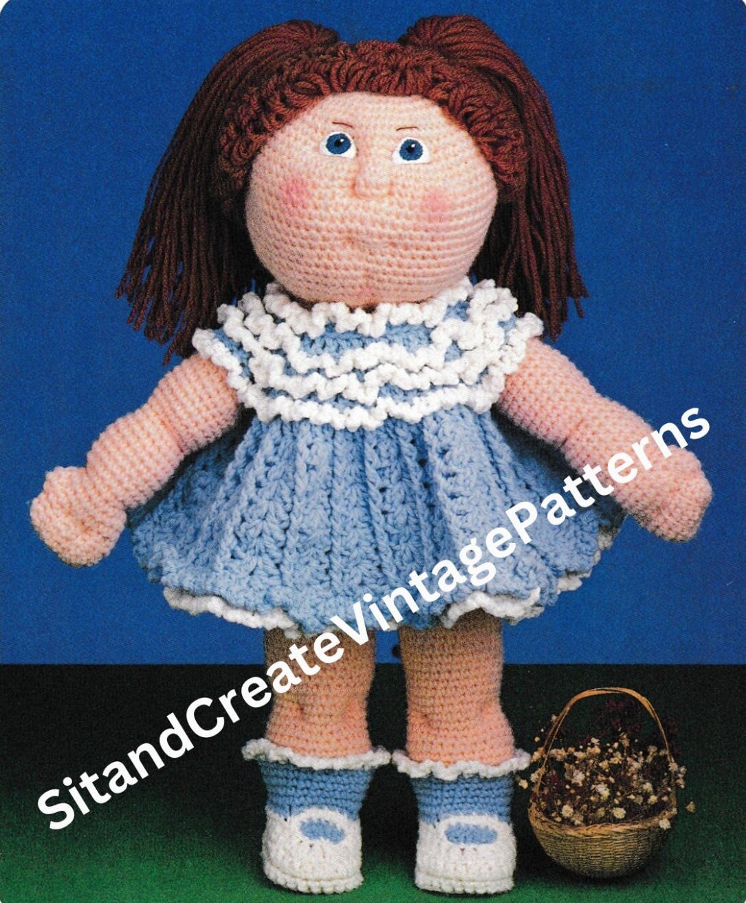 Vintage Crochet Debbie Ann and Sweater Set - Etsy