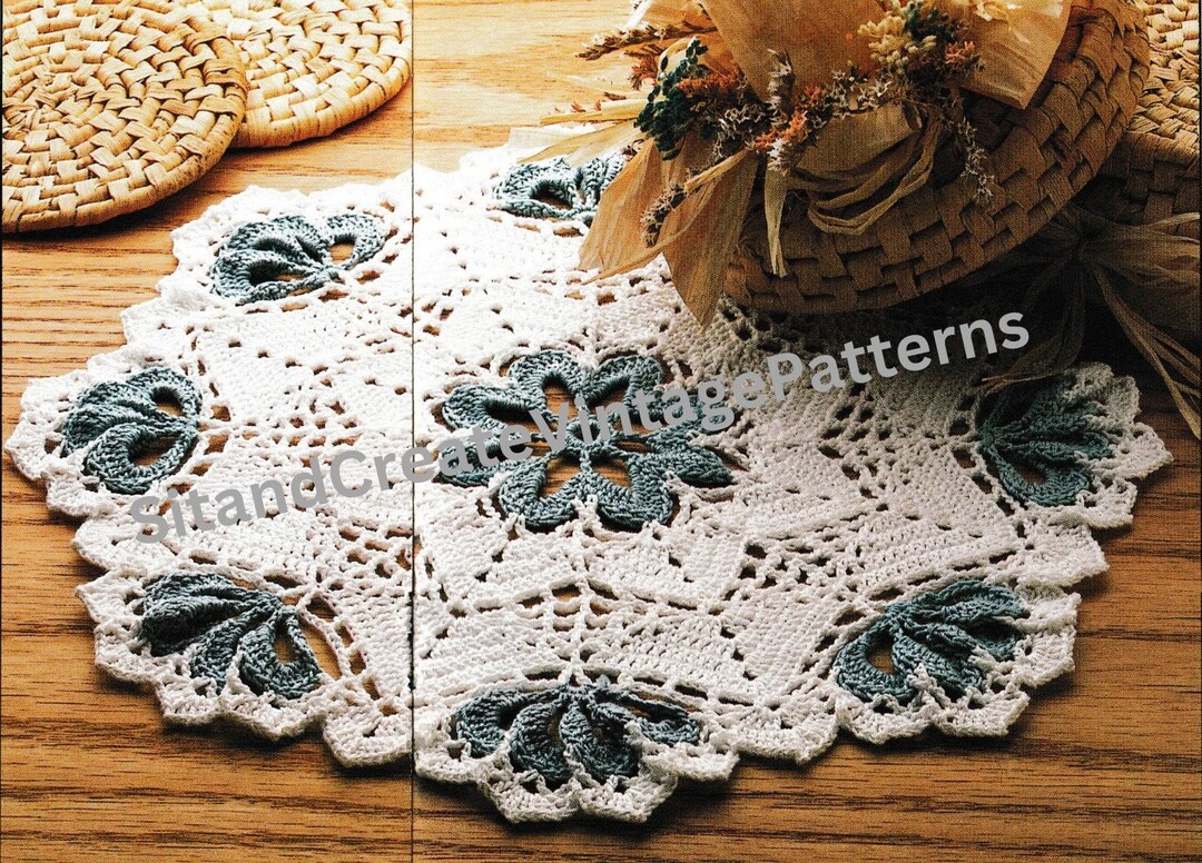 Vintage Crochet Flower Petal Doily - Etsy Vintage Crochet Flower Petal Doily - Etsy