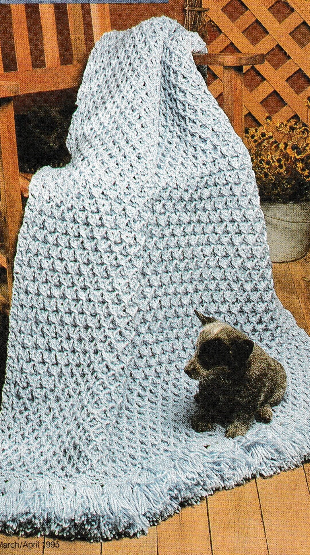 Vintage Crochet Cozy Cover Afghan - Etsy