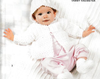 Vintage Crochet White Lacy Christening Layette Set - Etsy