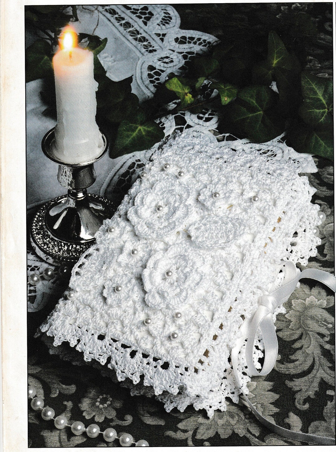 Vintage Crochet Brides Bible Cover - Etsy