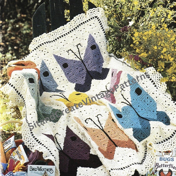 Butterfly Afghan Pattern - Etsy