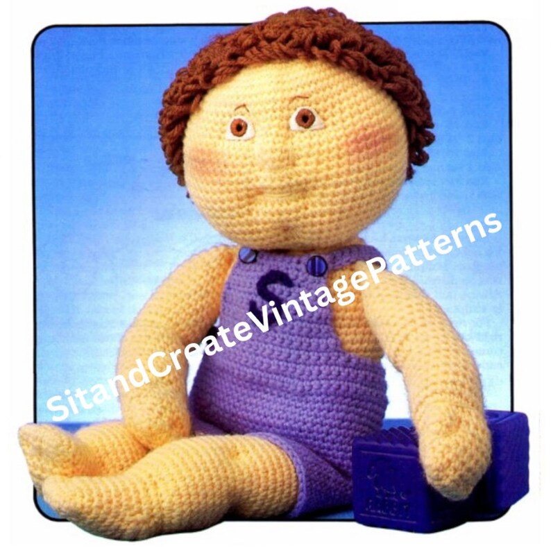Vintage Crochet Debbie Ann and Scotty Doll/cowboy Set - Etsy
