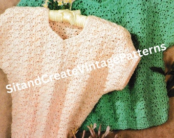 Vintage Sea Shell Top Crochet Pattern, Easy Crochet Shell Top Tutorial ...