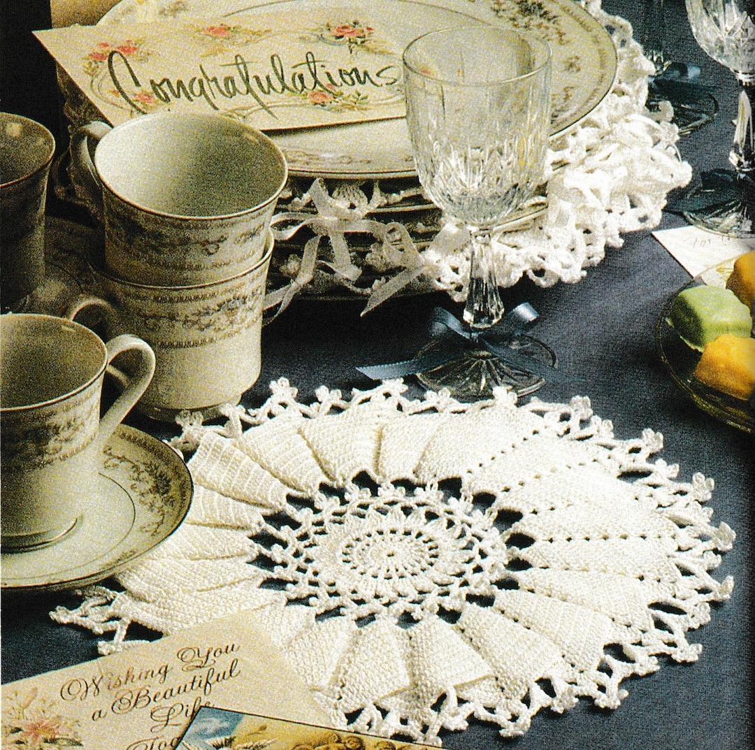Vintage Crochet Plate Doily Separators - Etsy