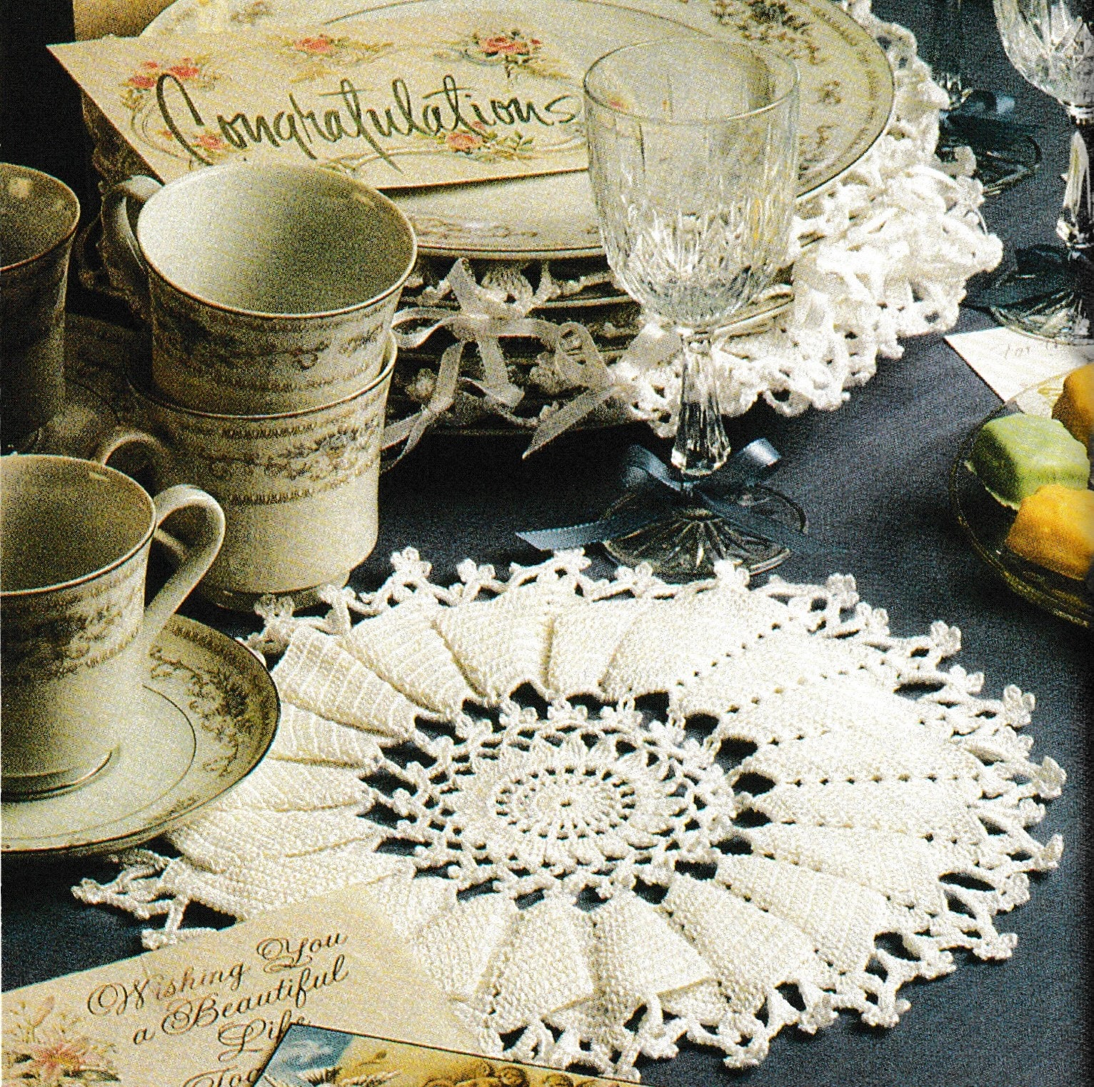 Vintage Crochet Plate Doily Separators - Etsy