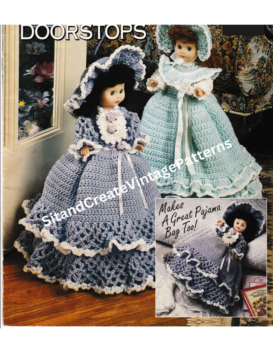 Vintage Crochet Dolly Doorstops - Etsy